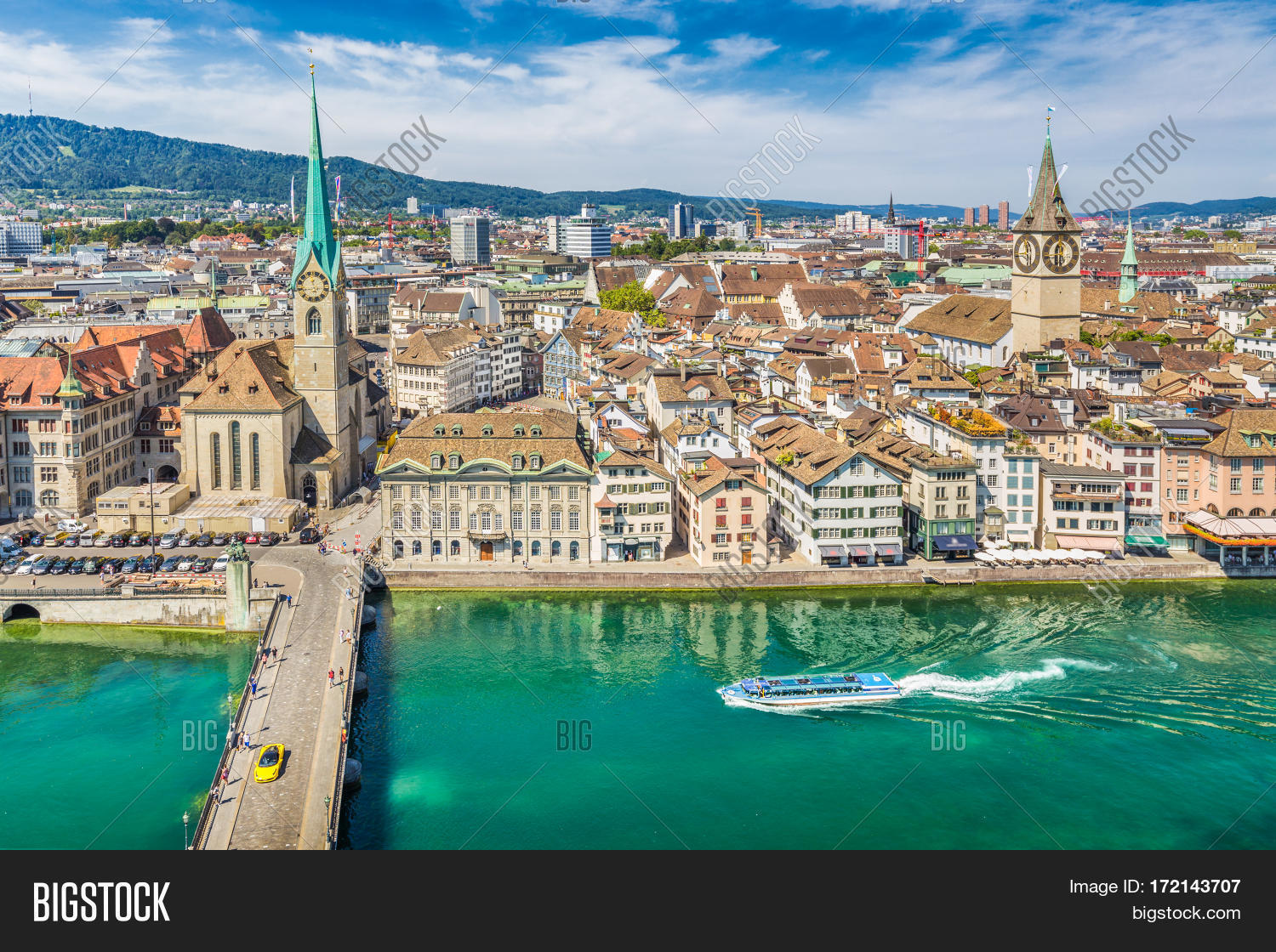 Aerial View Zurich Image & Photo (Free Trial) | Bigstock