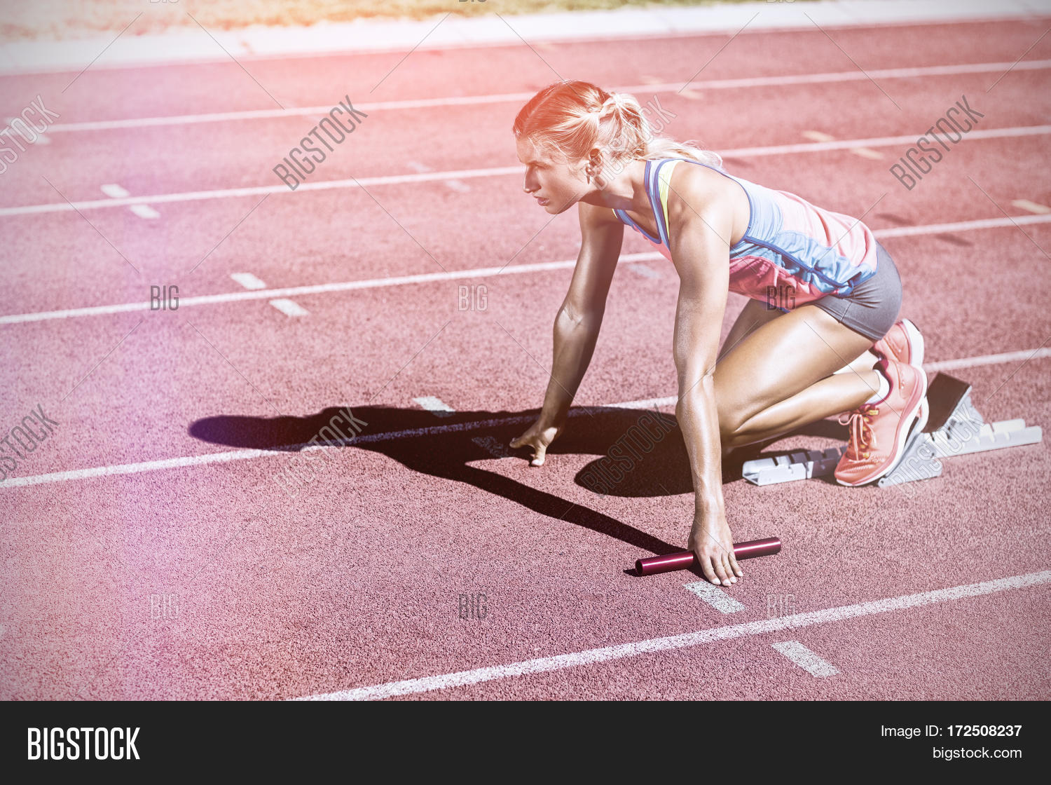 Female Athlete Ready Image & Photo (Free Trial) | Bigstock