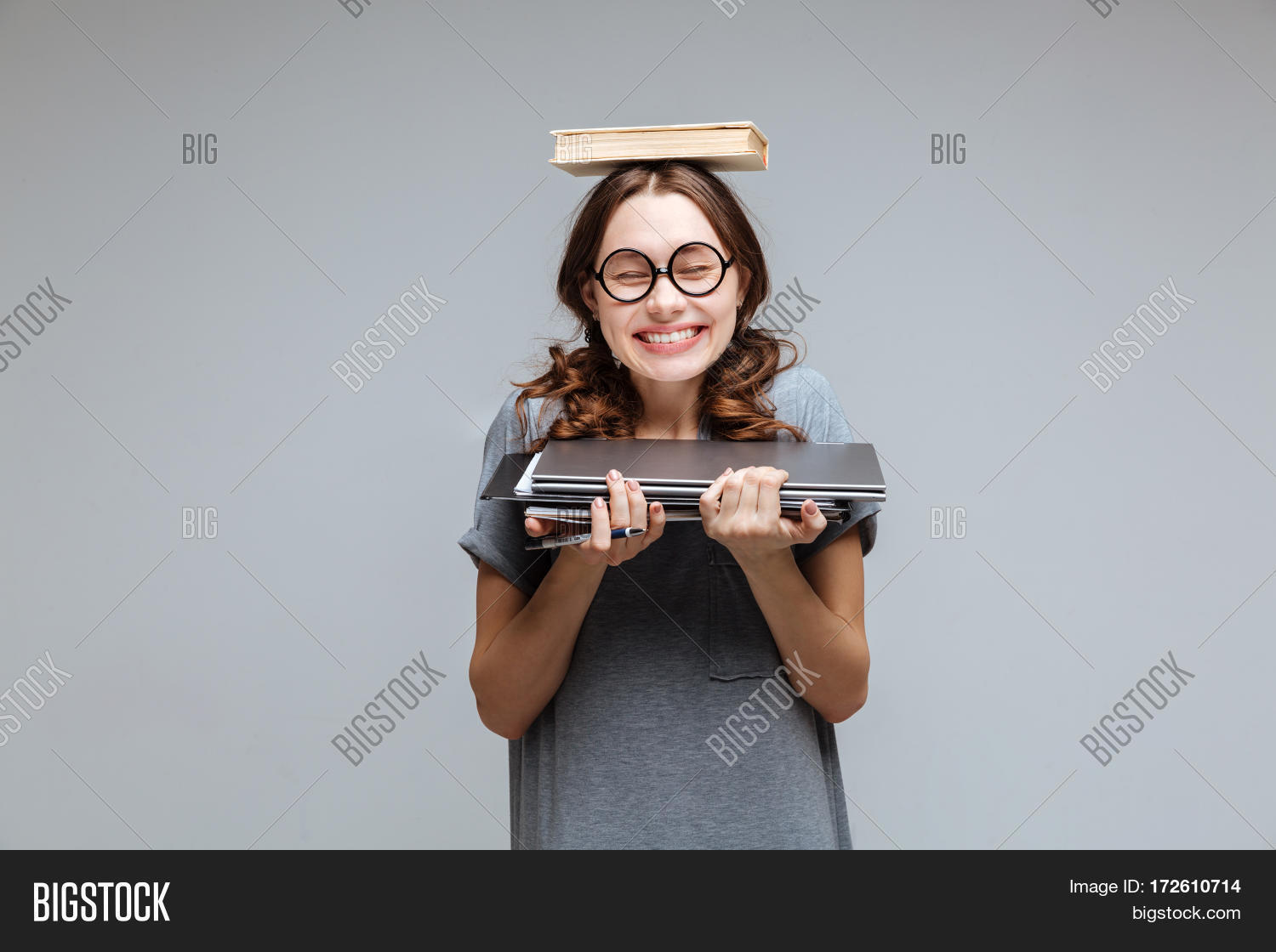 Smiling Female Nerd Image & Photo (Free Trial) | Bigstock