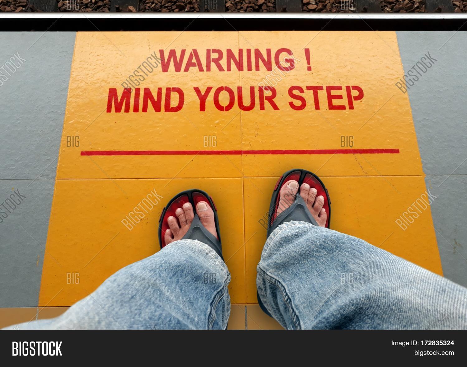 Mind Your Step Signage Image & Photo (Free Trial) | Bigstock