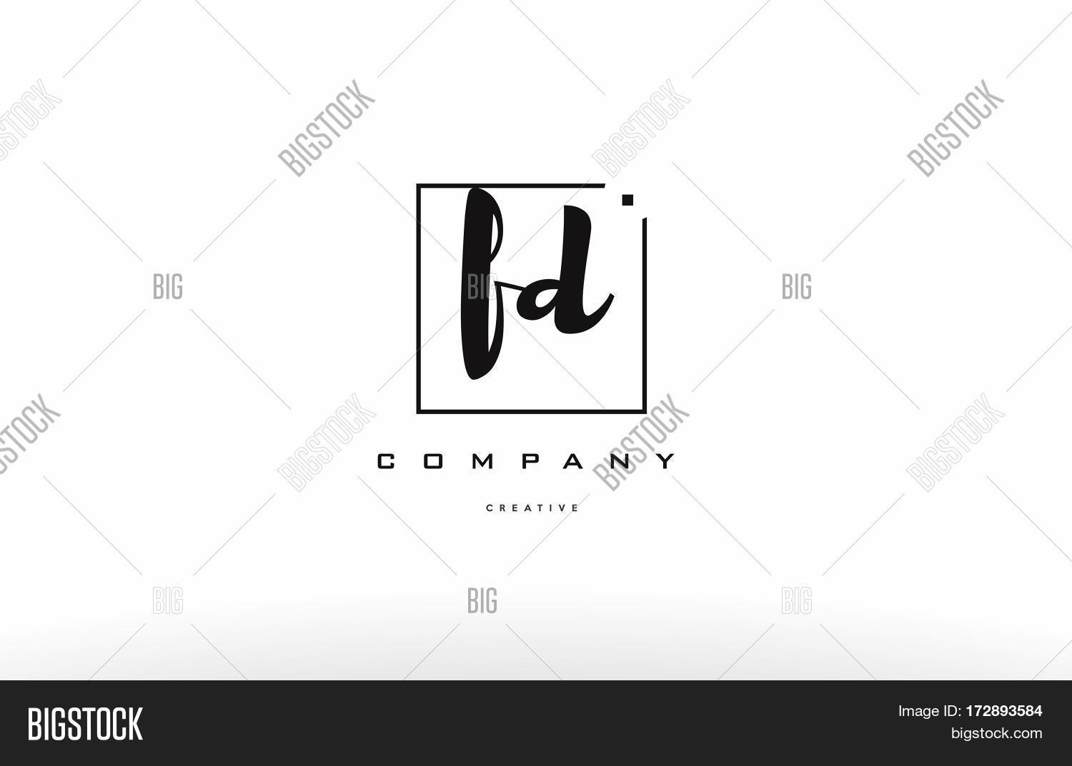 Fd F D Hand Writing Vector & Photo (Free Trial) | Bigstock