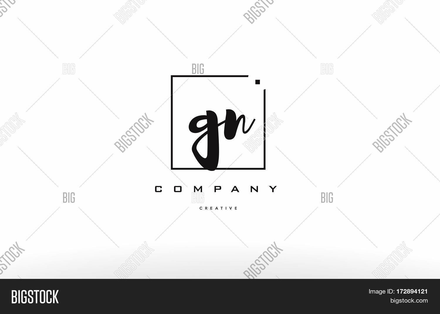 Gn G N Hand Writing Vector & Photo (Free Trial) | Bigstock