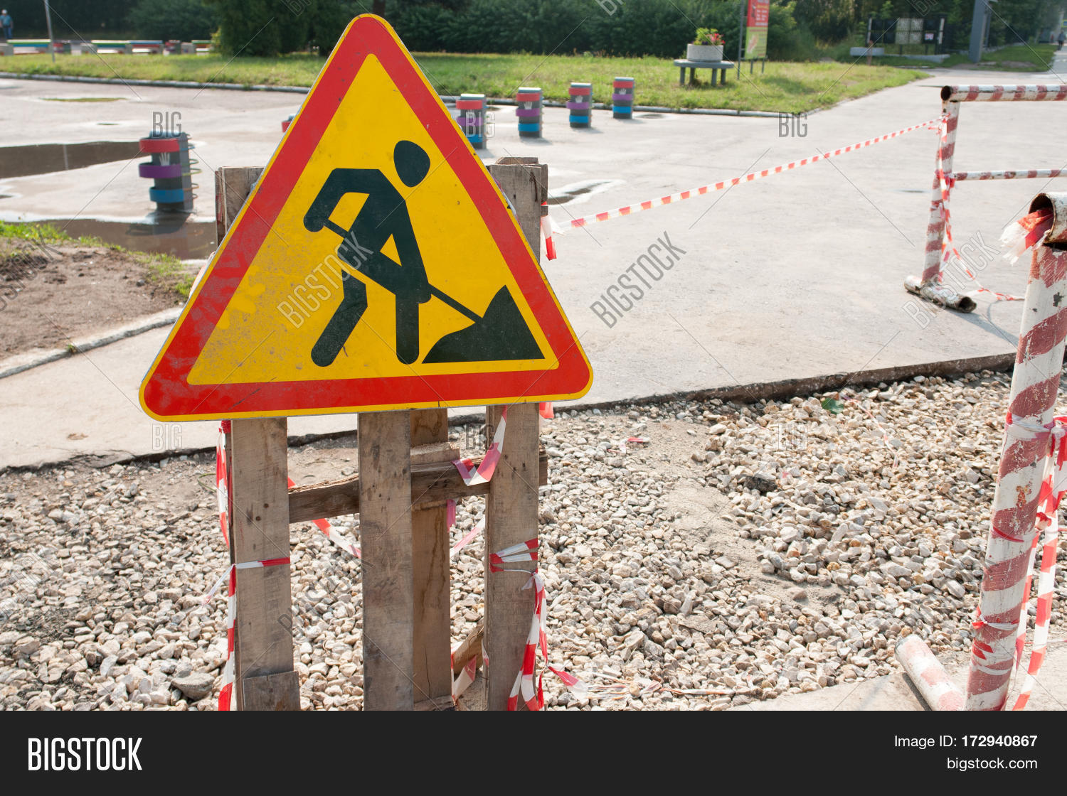 Yellow Safety Sign Image & Photo (Free Trial) | Bigstock