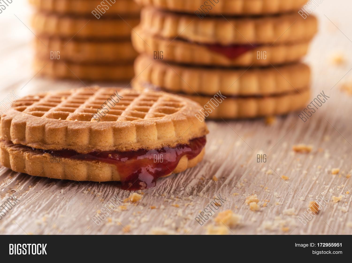 Several Biscuits Red Image & Photo (Free Trial) | Bigstock