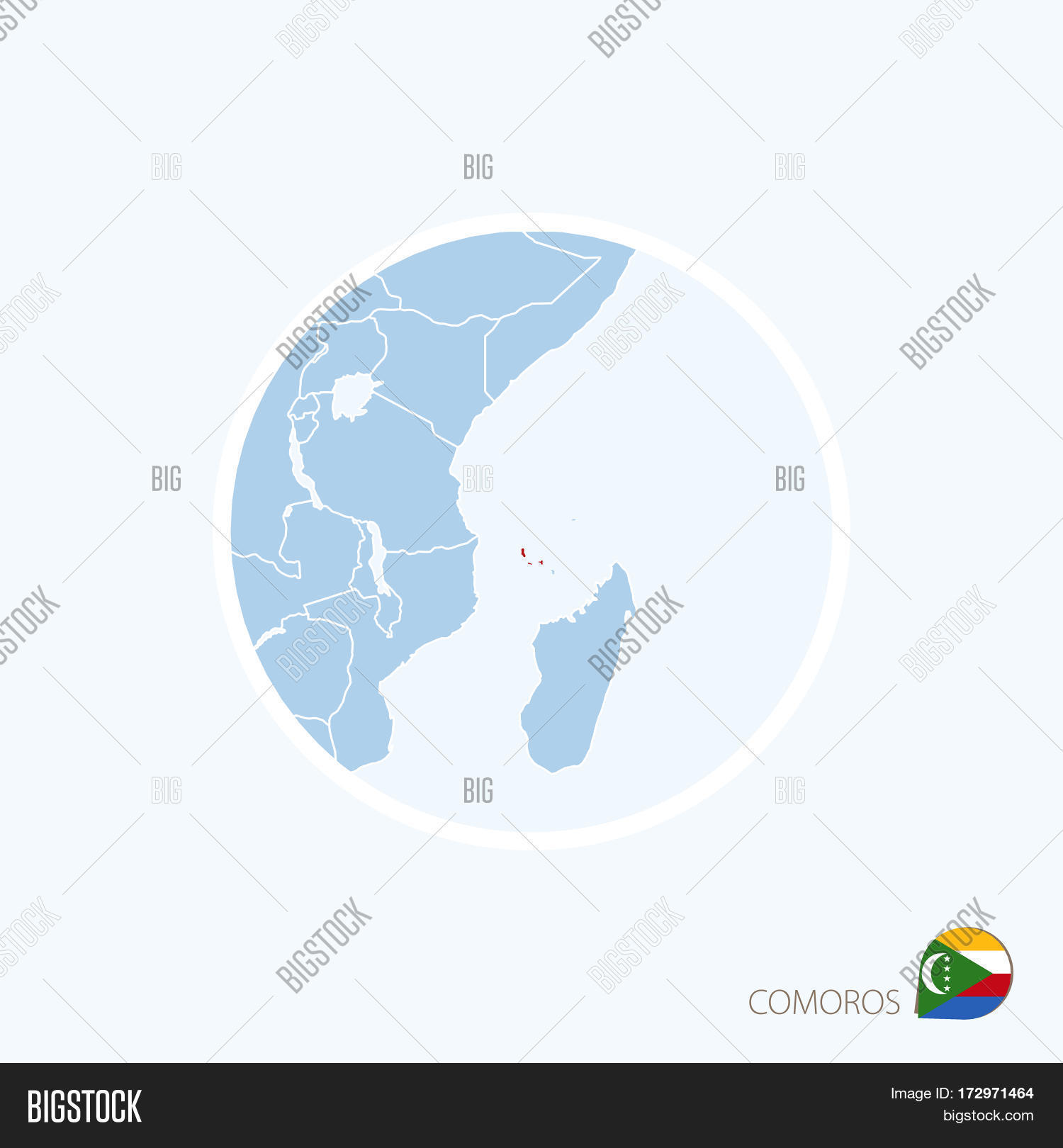 Map Icon Comoros. Vector & Photo (Free Trial) | Bigstock