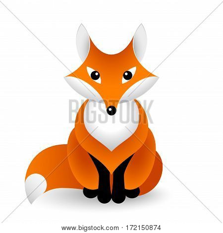 Vector Red Fox Front Vector & Photo (Free Trial) | Bigstock