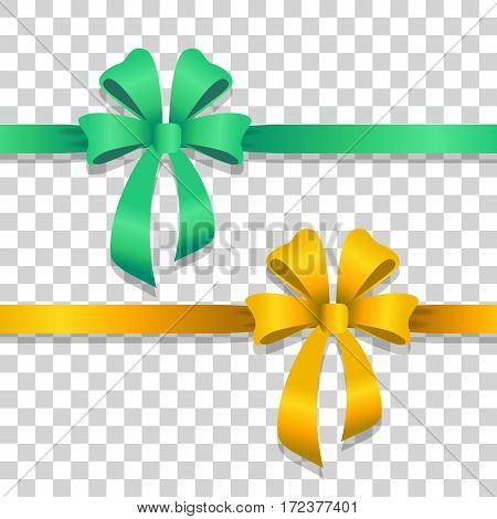 Two Ribbons Bows On Vector & Photo (Free Trial) | Bigstock