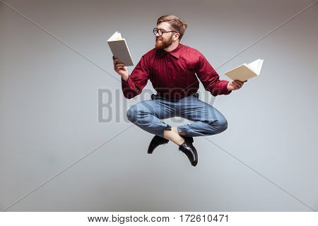 Male Nerd Jumping Image & Photo (Free Trial) | Bigstock
