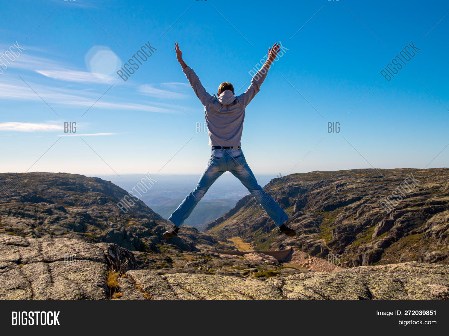 Happy Man Jumping Image & Photo (Free Trial) | Bigstock