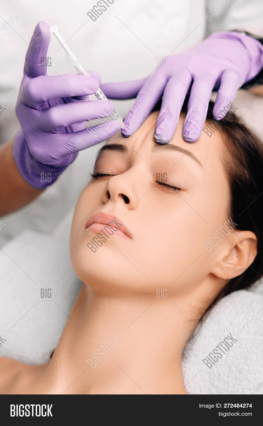 Doctor Applying Facial Image & Photo (Free Trial) | Bigstock