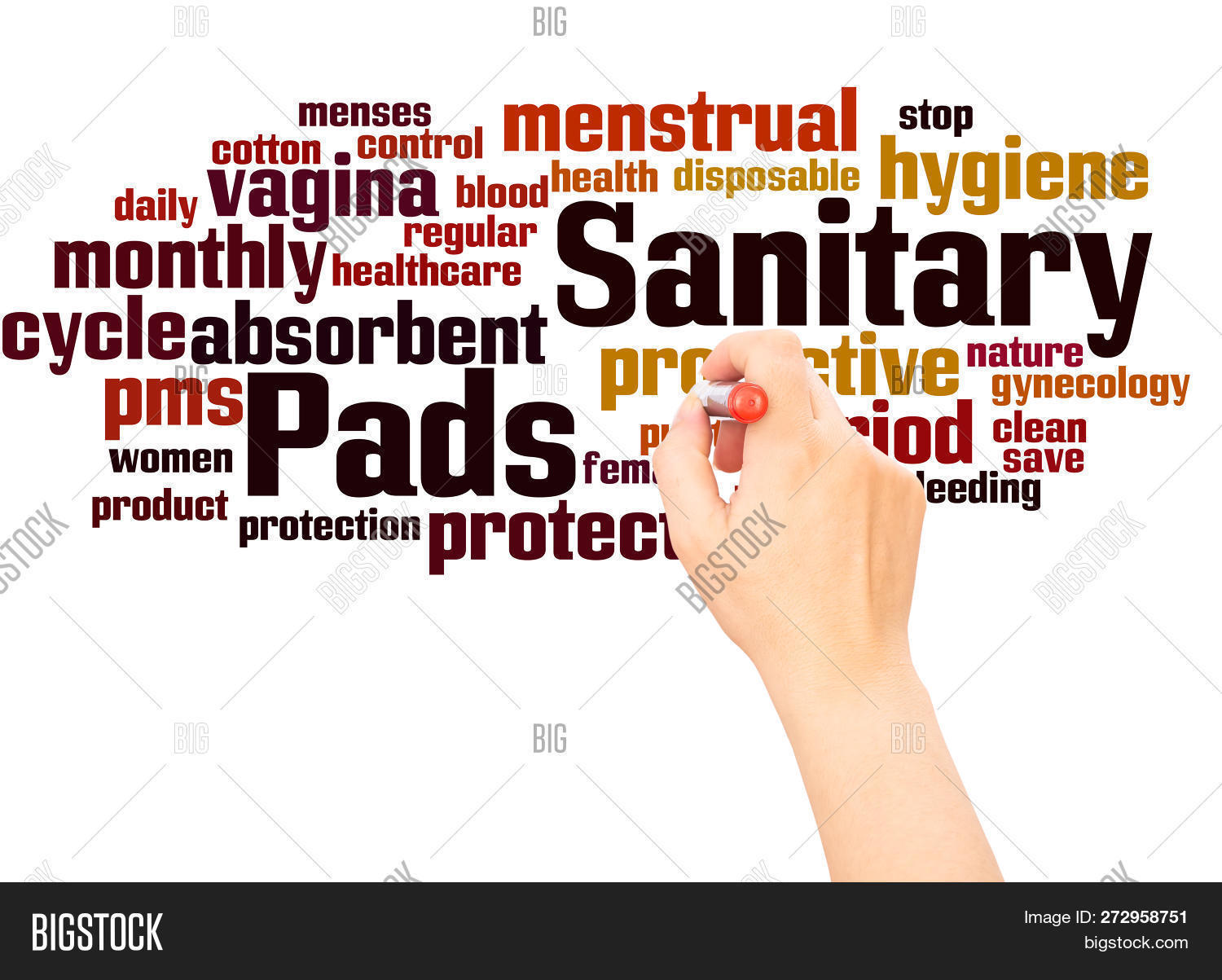 Sanitary Pads Word Image & Photo (Free Trial) | Bigstock