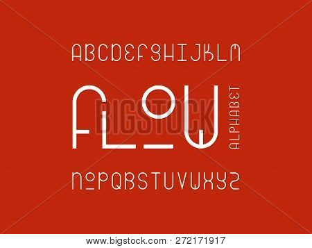 Flow Font. Vector Vector & Photo (Free Trial) | Bigstock