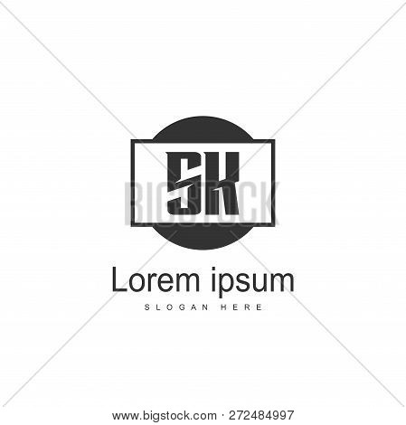 Initial Letter Sk Vector & Photo (Free Trial) | Bigstock