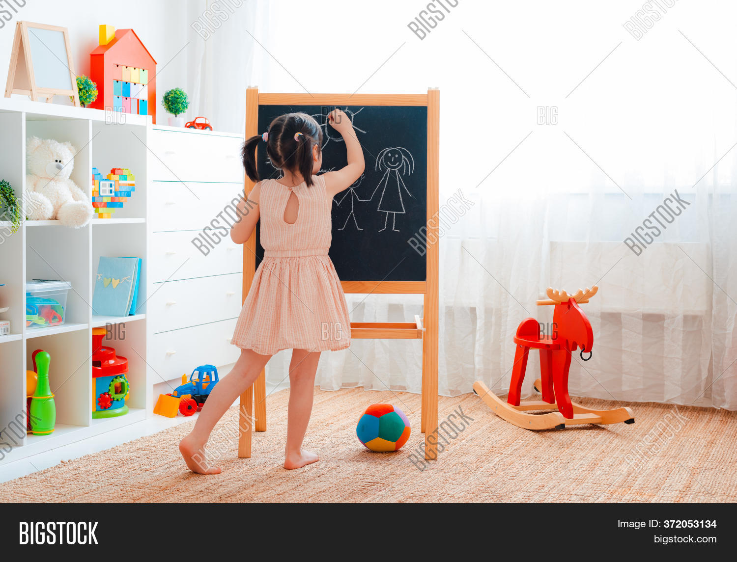 Girl Stands Childrens Image & Photo (Free Trial) | Bigstock