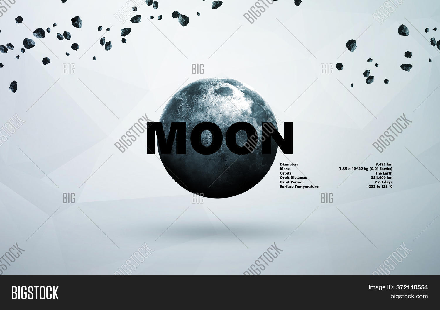 Moon. Minimalistic Image & Photo (Free Trial) | Bigstock