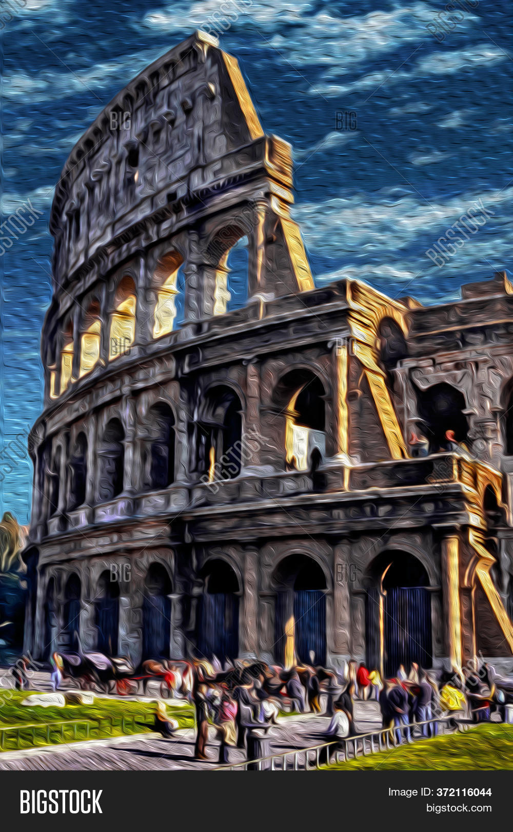 Colosseum Facade, This Image & Photo (Free Trial) | Bigstock