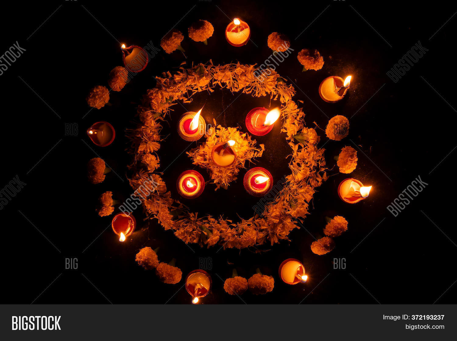 Top View Rangoli Image & Photo (Free Trial) | Bigstock