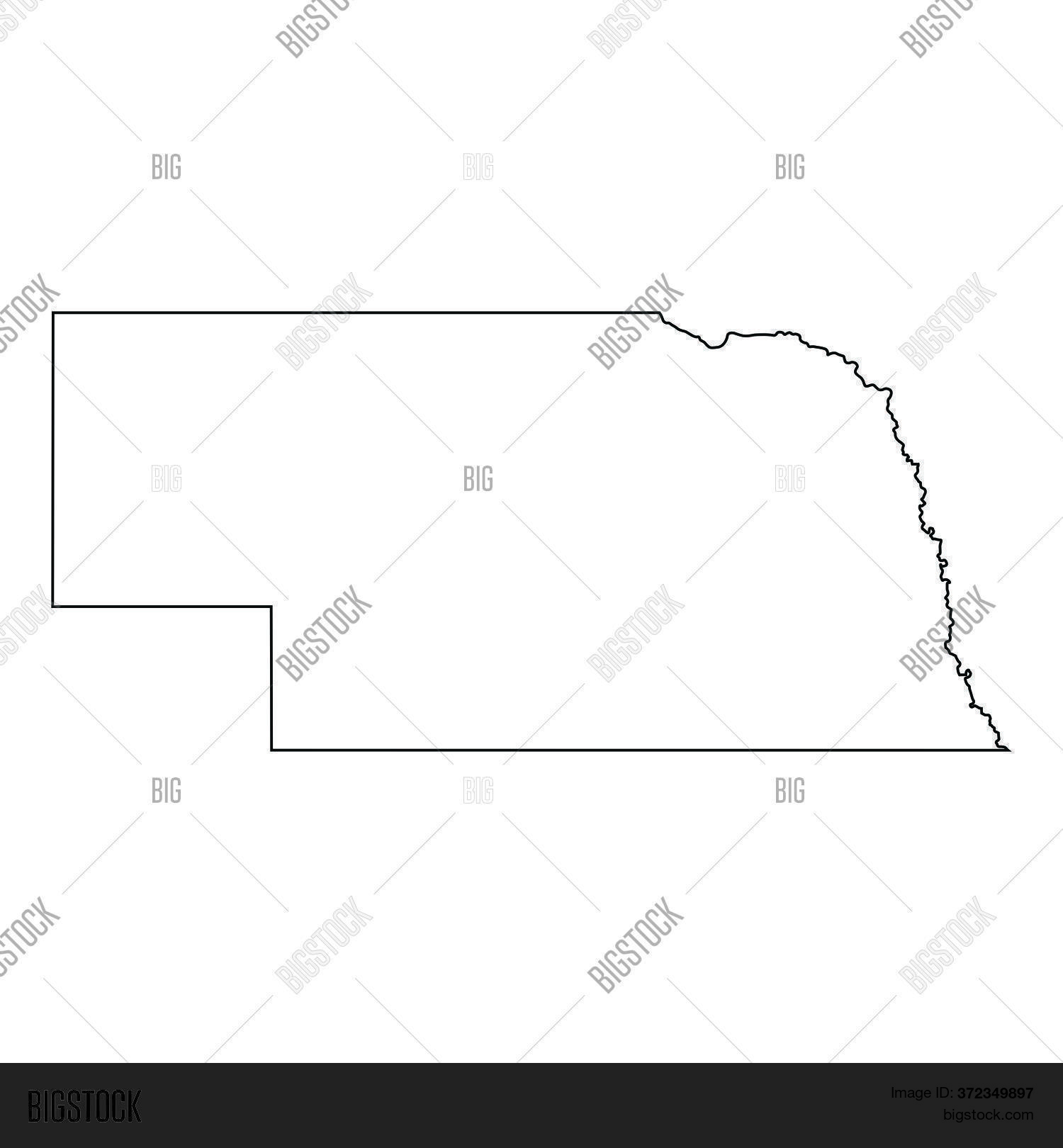 Nebraska Ne State Vector & Photo (Free Trial) | Bigstock