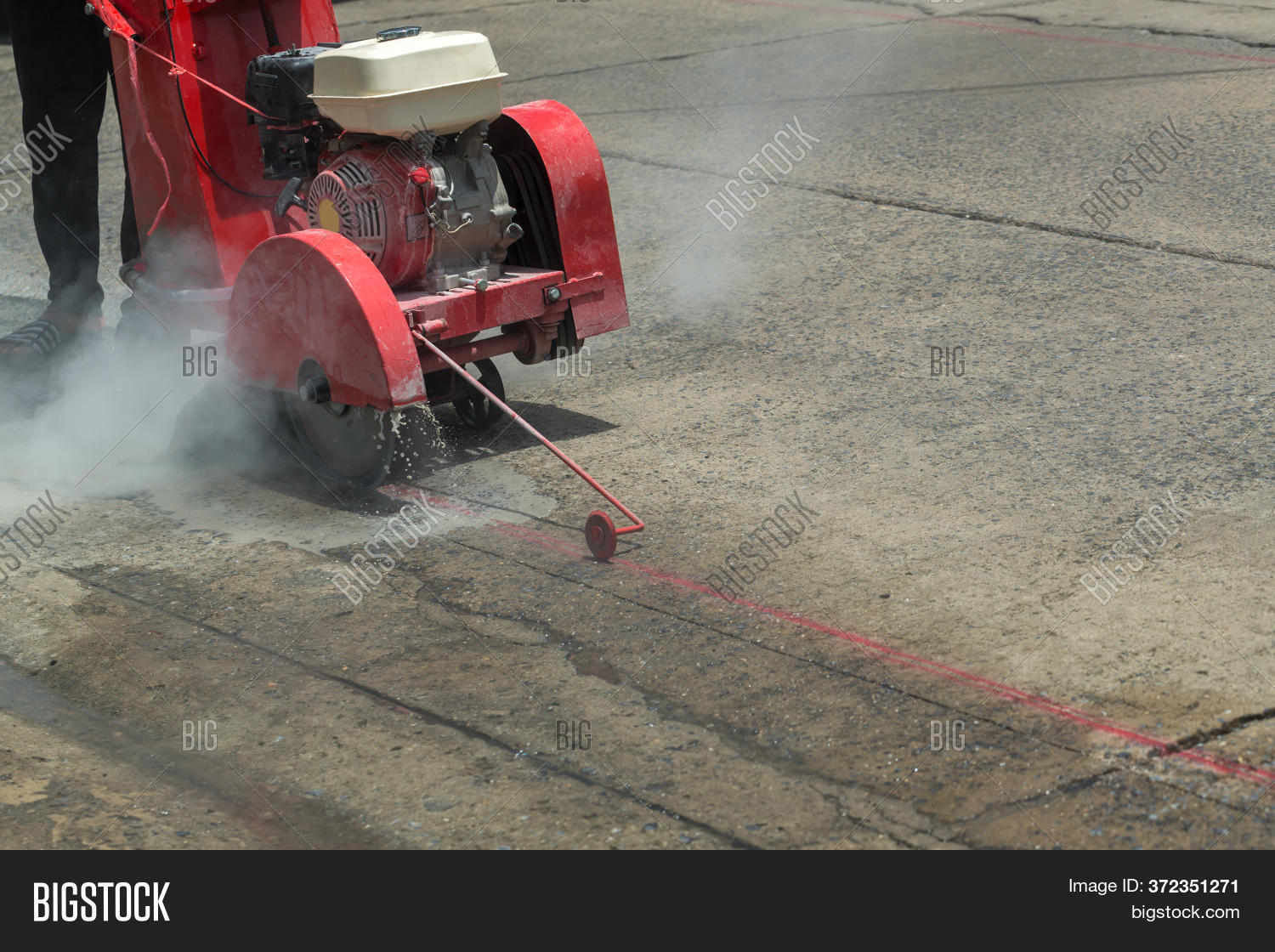 Concrete Road Cutters Image & Photo (Free Trial) | Bigstock