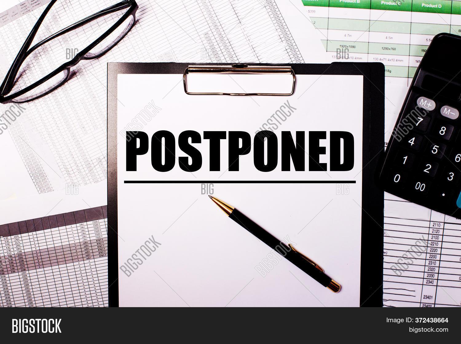 Postponed - Written On Image & Photo (Free Trial) | Bigstock