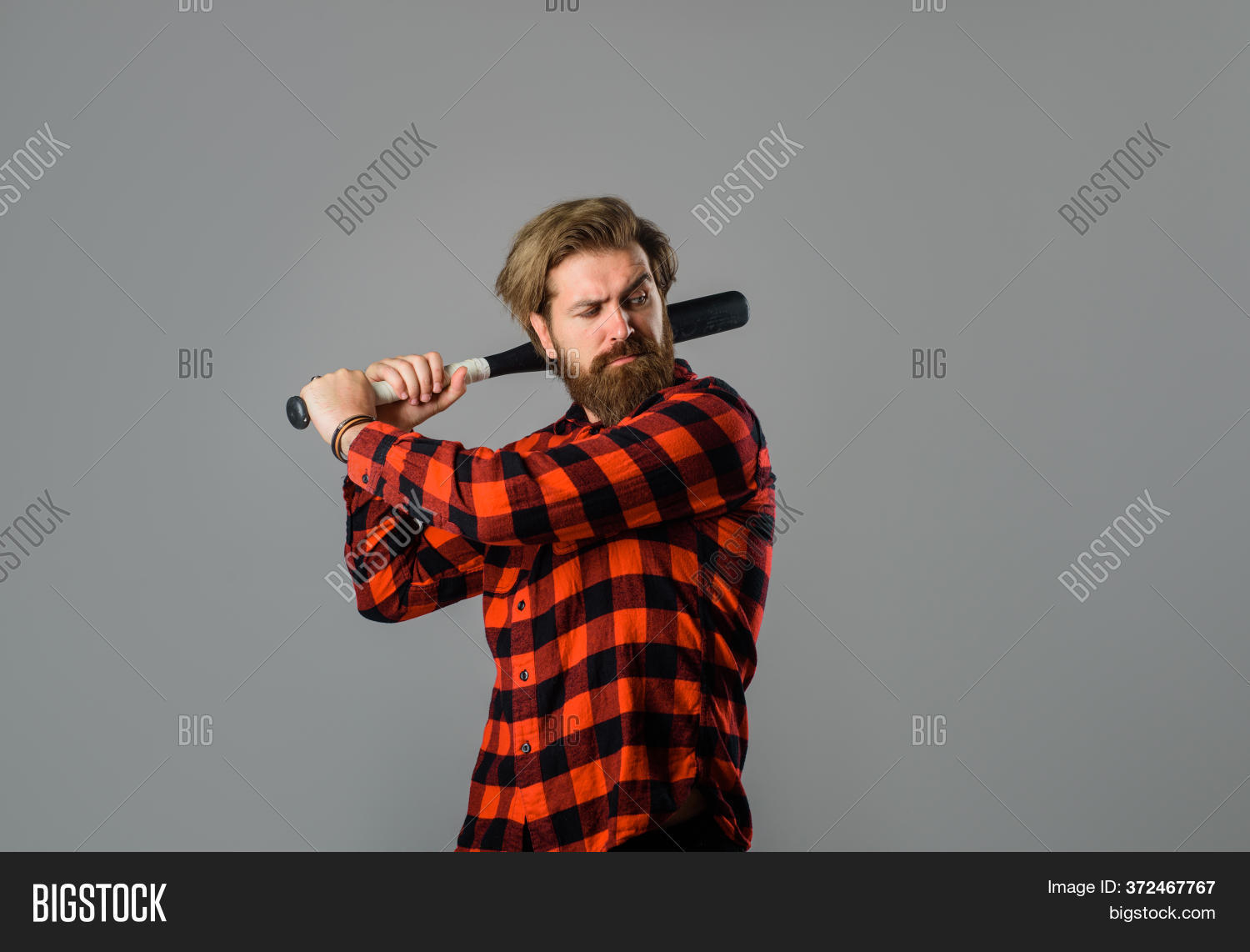 Man Baseball Bat. Man Image & Photo (Free Trial) | Bigstock