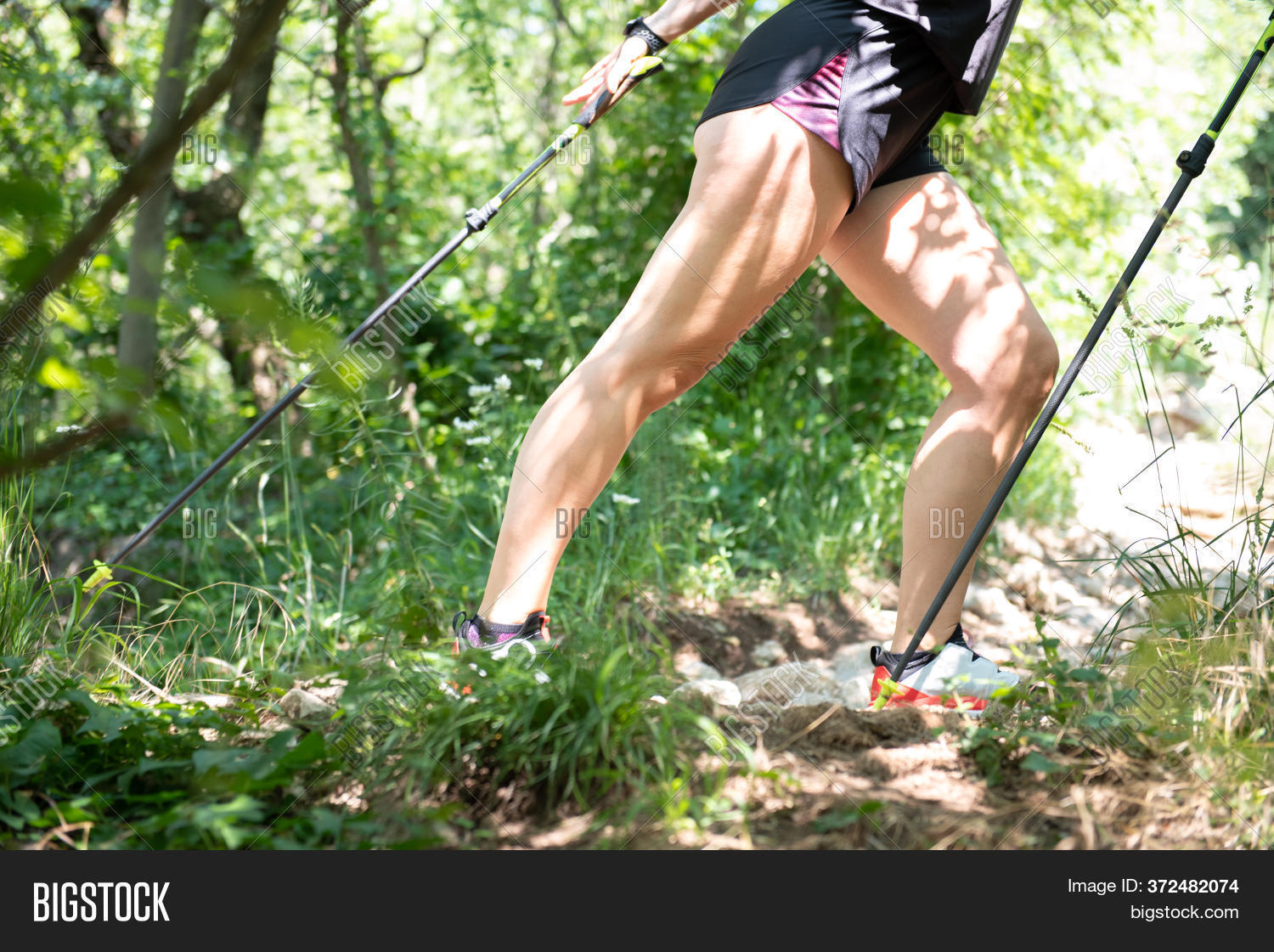 Woman Hiking Mountains Image & Photo (Free Trial) | Bigstock