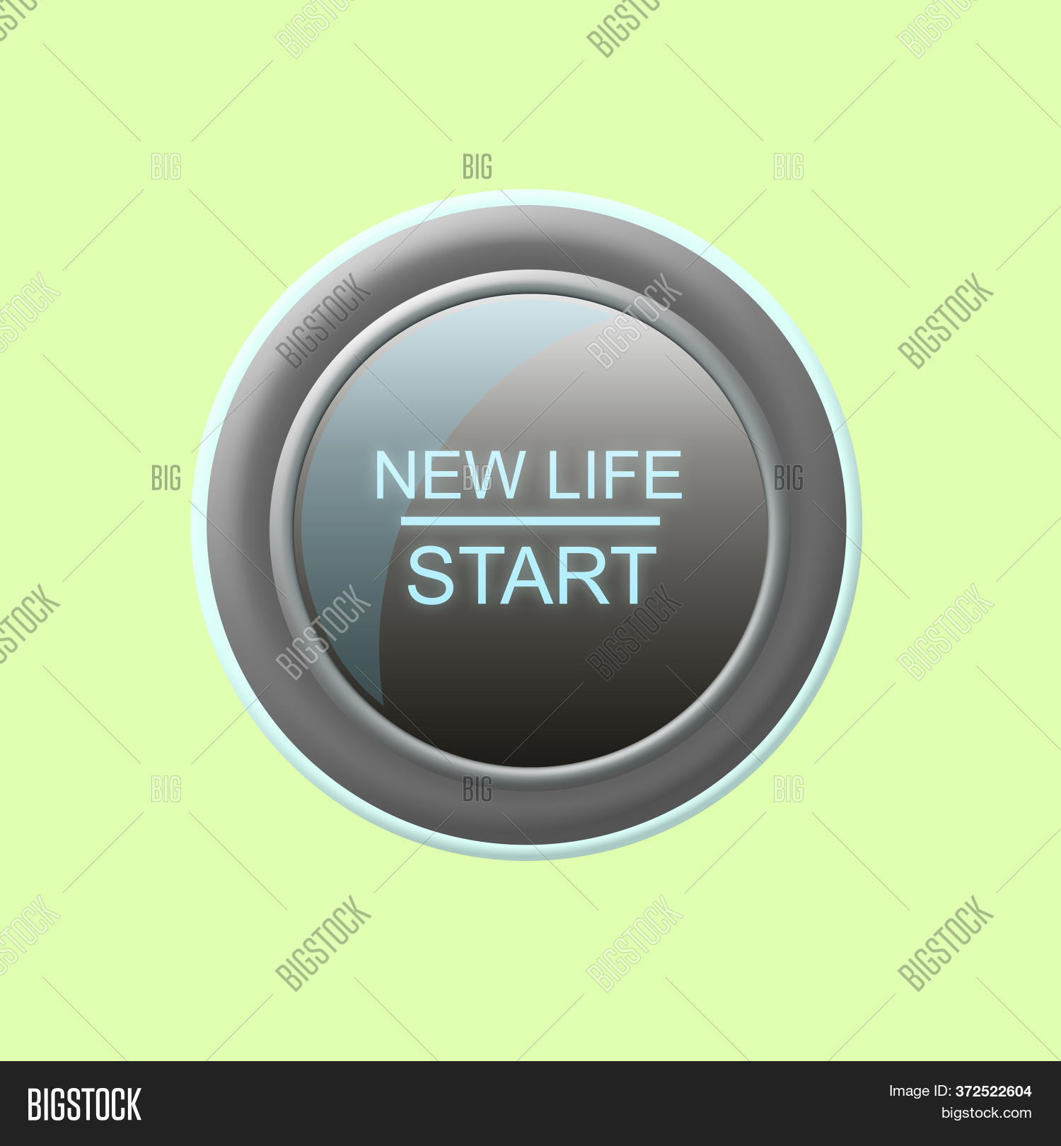 New Life Start. Button Image & Photo (Free Trial) | Bigstock