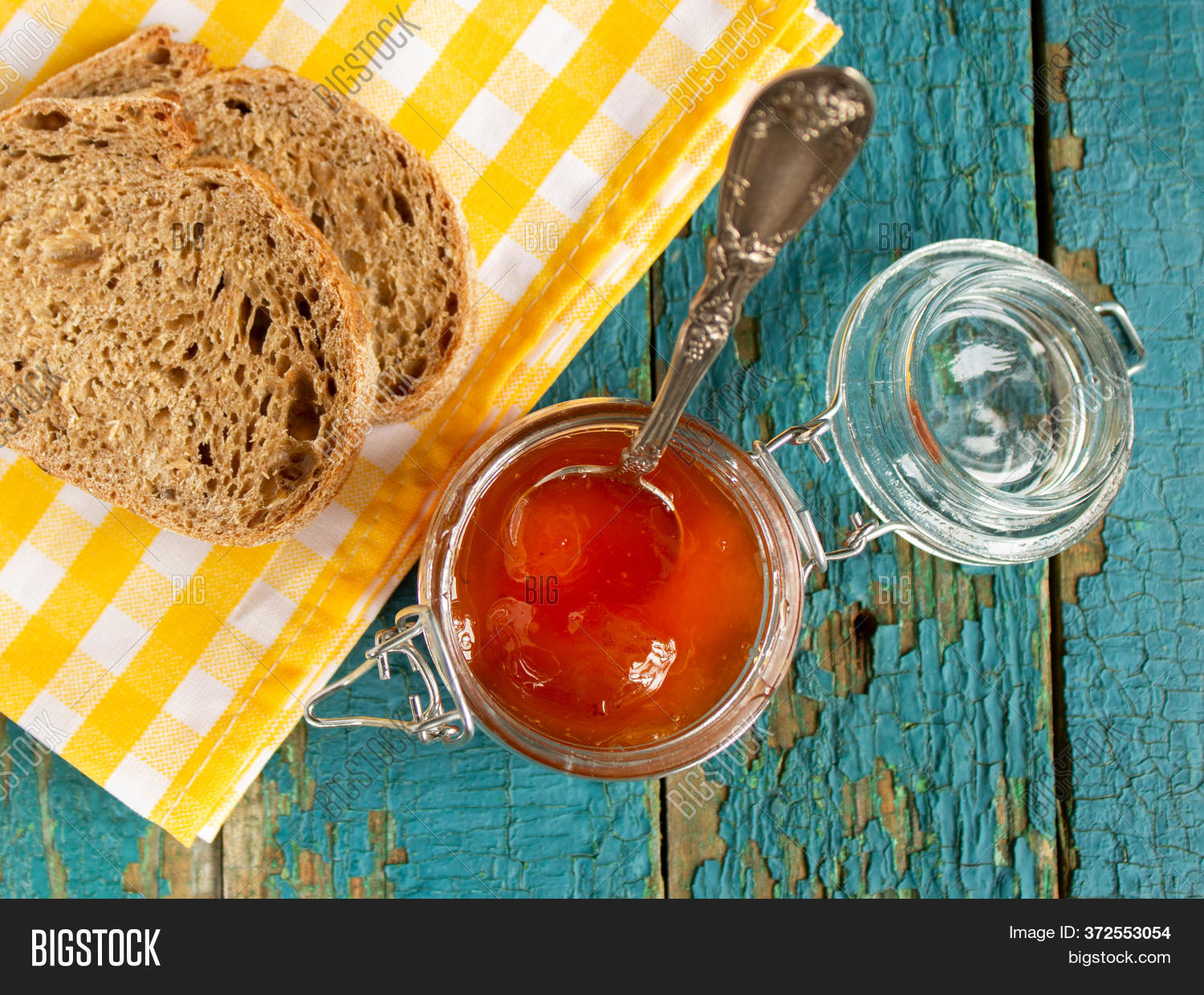 Top View Apricot Jam Image & Photo (Free Trial) | Bigstock