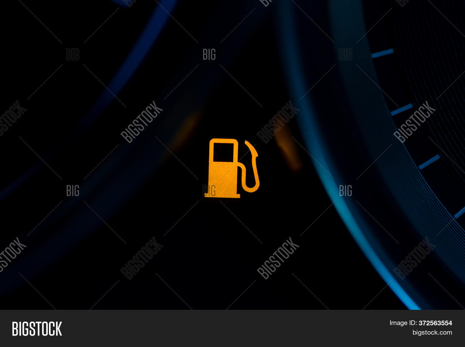 Empty Fuel Warning Image & Photo (Free Trial) | Bigstock