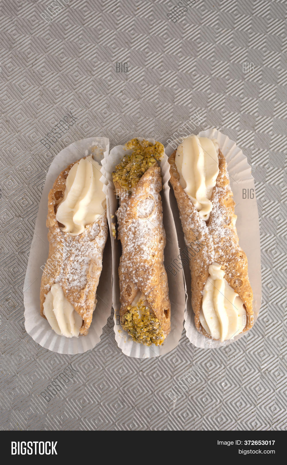 Top View Three Cannoli Image & Photo (Free Trial) | Bigstock