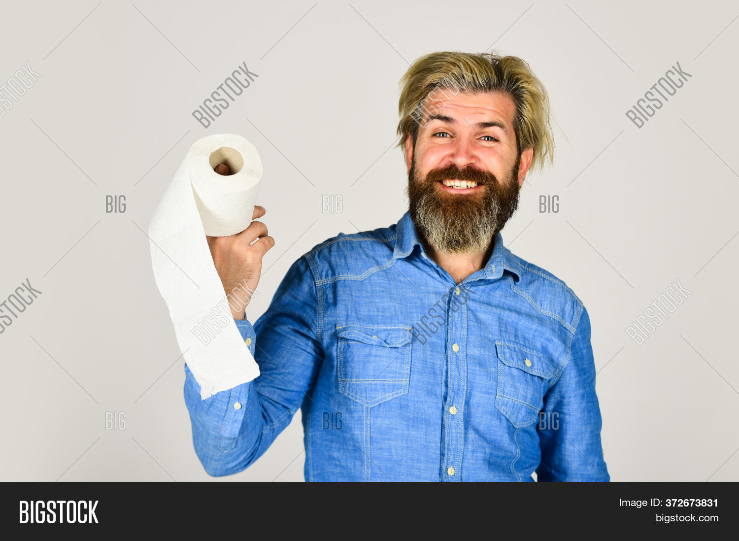 Guy Having Fun Toilet Image & Photo (Free Trial) | Bigstock