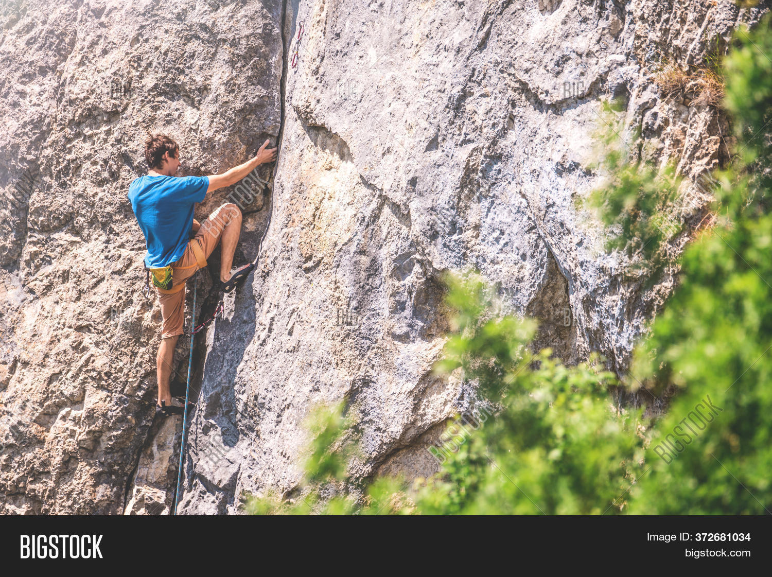 Athletic Man Climbs Image & Photo (Free Trial) | Bigstock