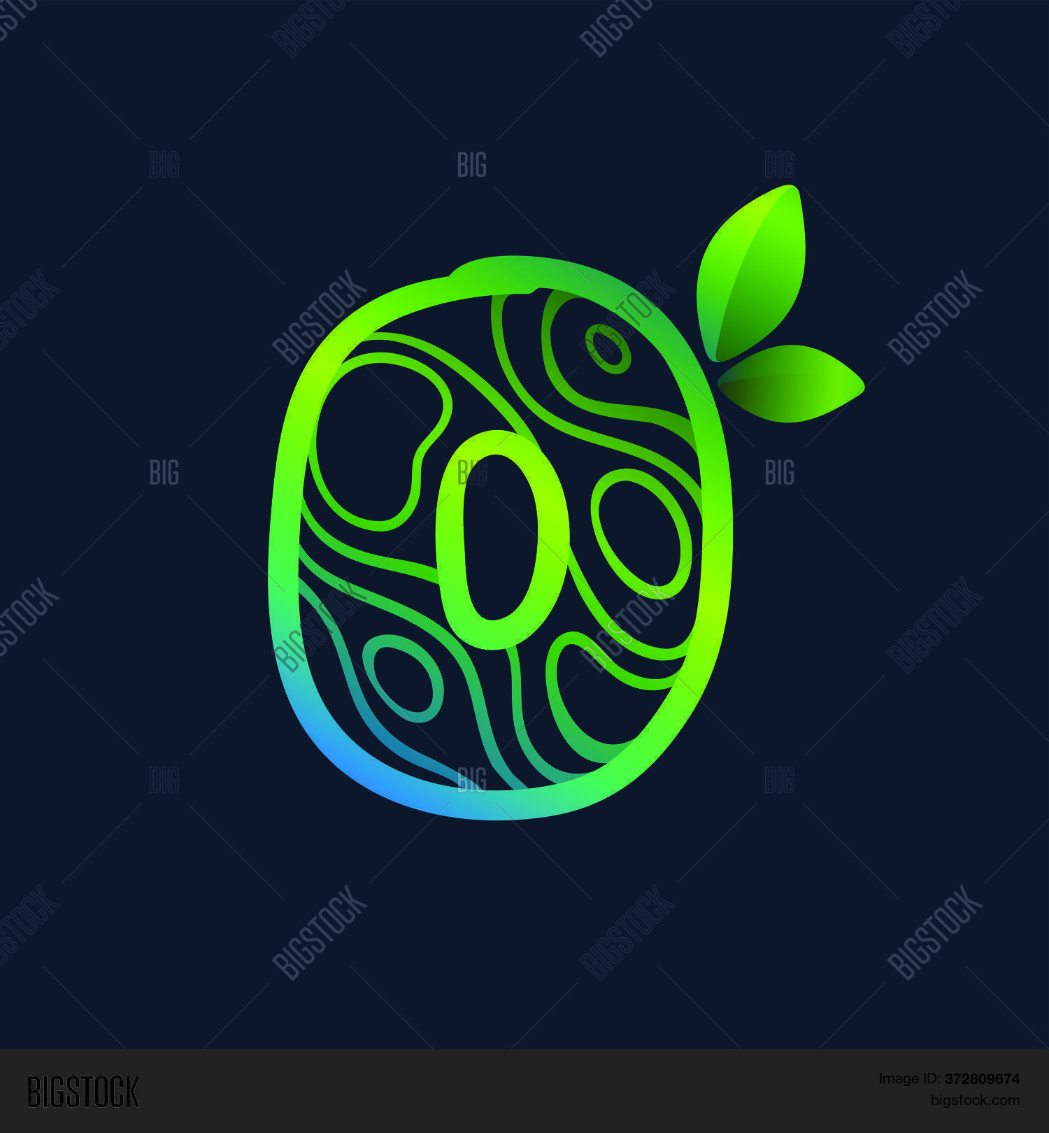 Number Zero Logo Eco Vector & Photo (Free Trial) | Bigstock