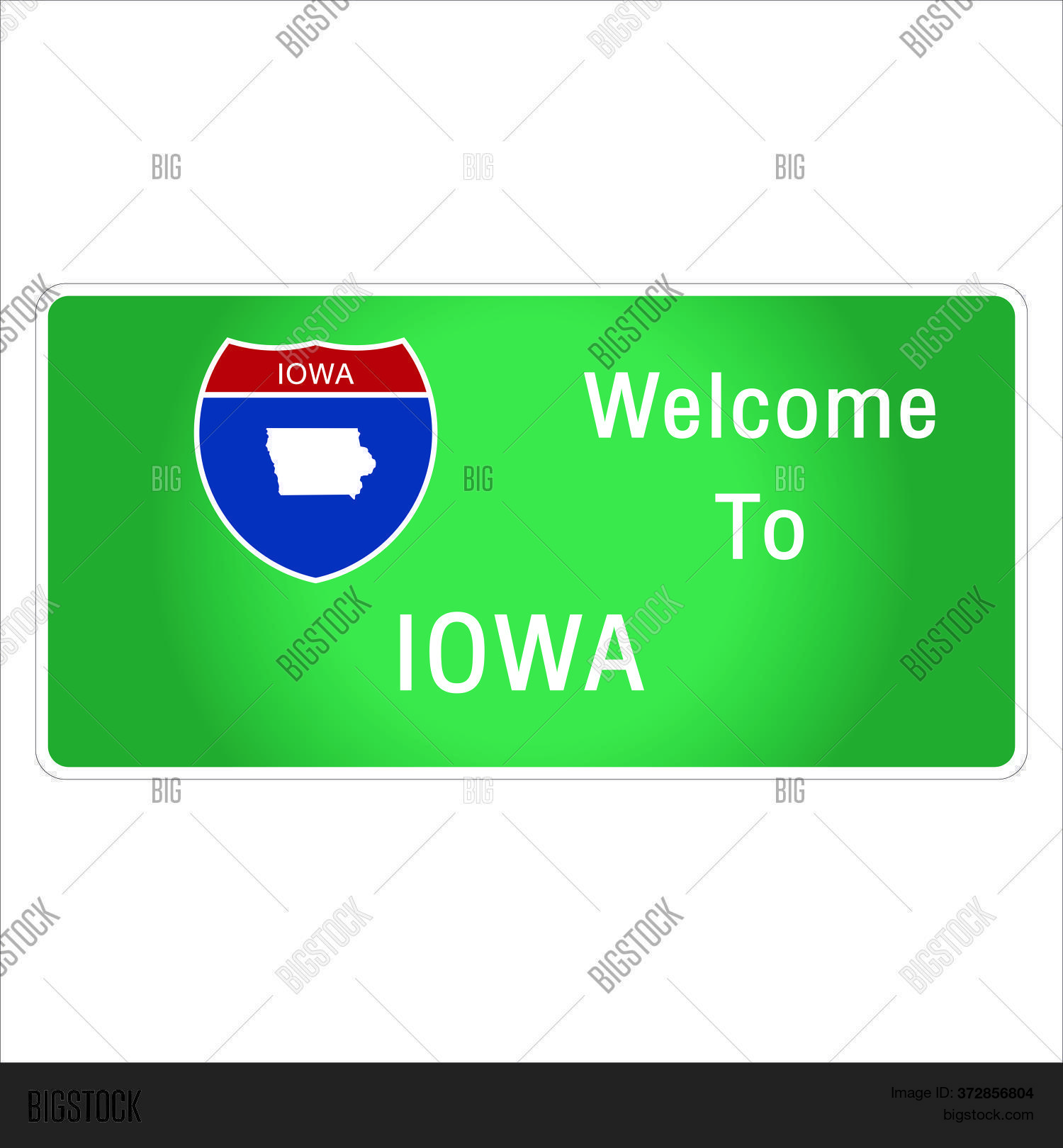 Roadway Sign Welcome Vector & Photo (Free Trial) | Bigstock
