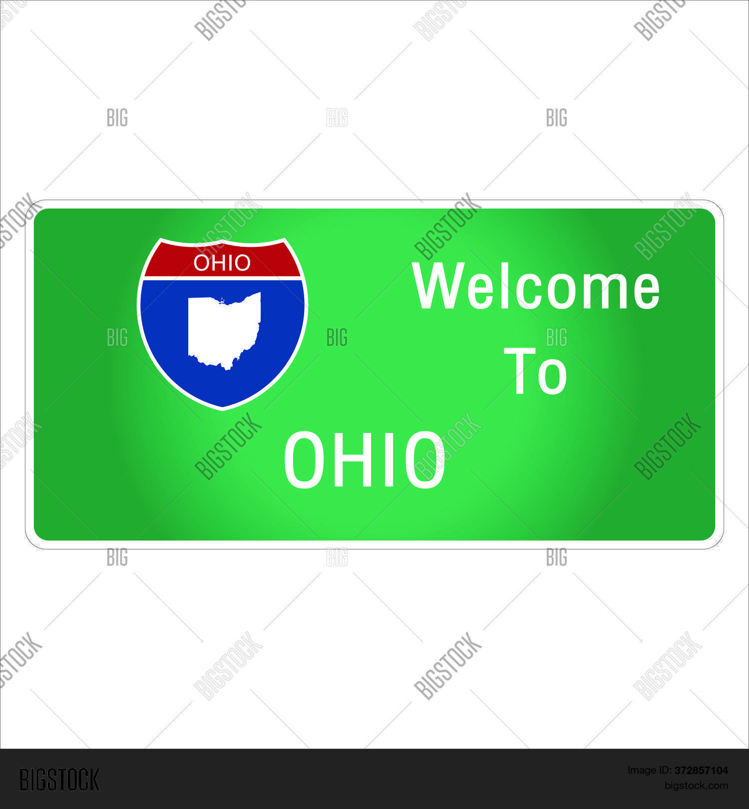 Roadway Sign Welcome Vector & Photo (Free Trial) | Bigstock