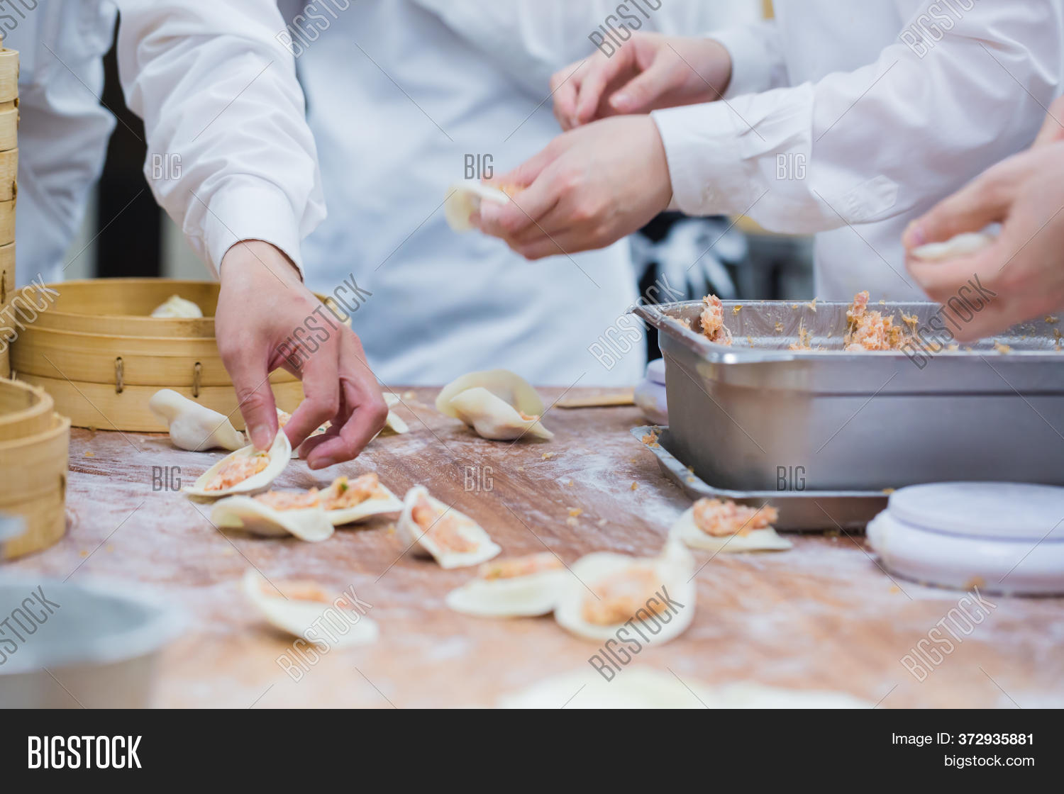 Dim Sum Chefs Working Image & Photo (Free Trial) | Bigstock
