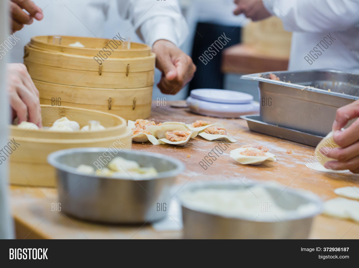 Dim Sum Chefs Working Image & Photo (Free Trial) | Bigstock