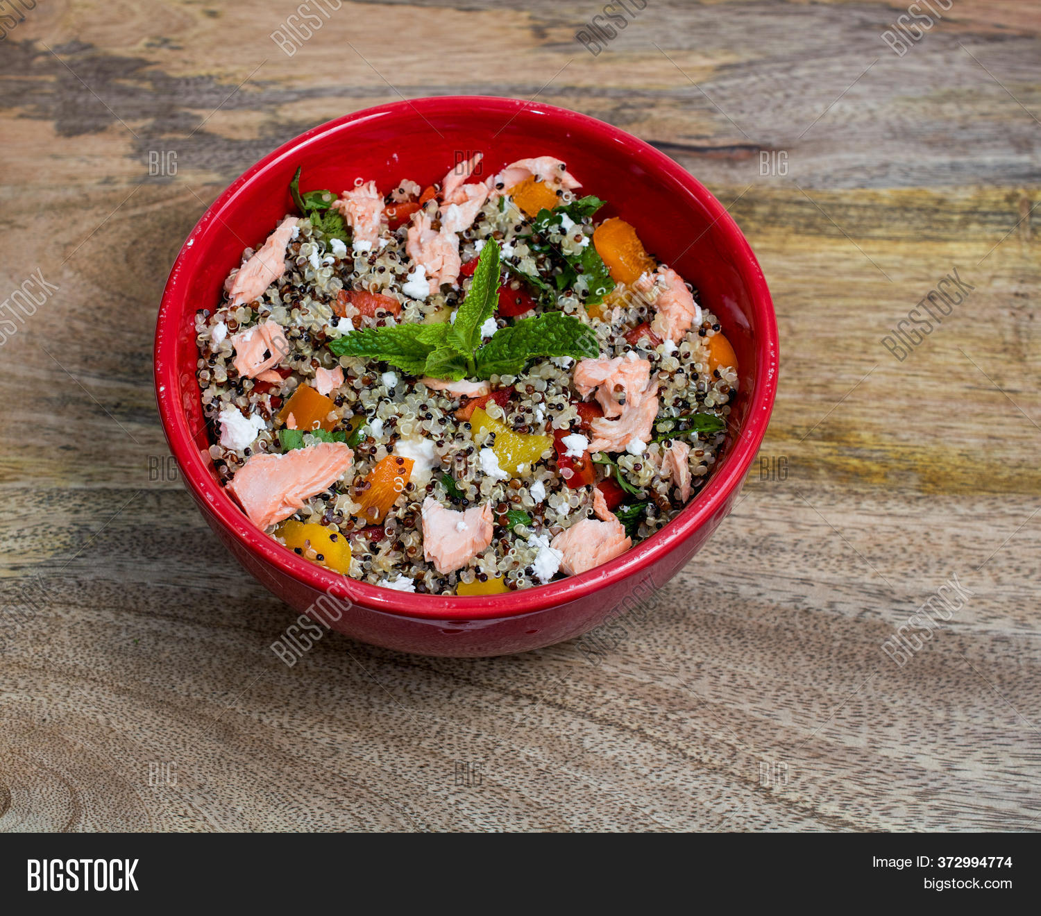 Closeup On Red Bowl Image & Photo (Free Trial) | Bigstock