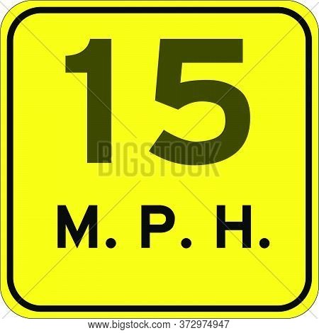 15 Mph Yellow Speed Vector & Photo (Free Trial) | Bigstock