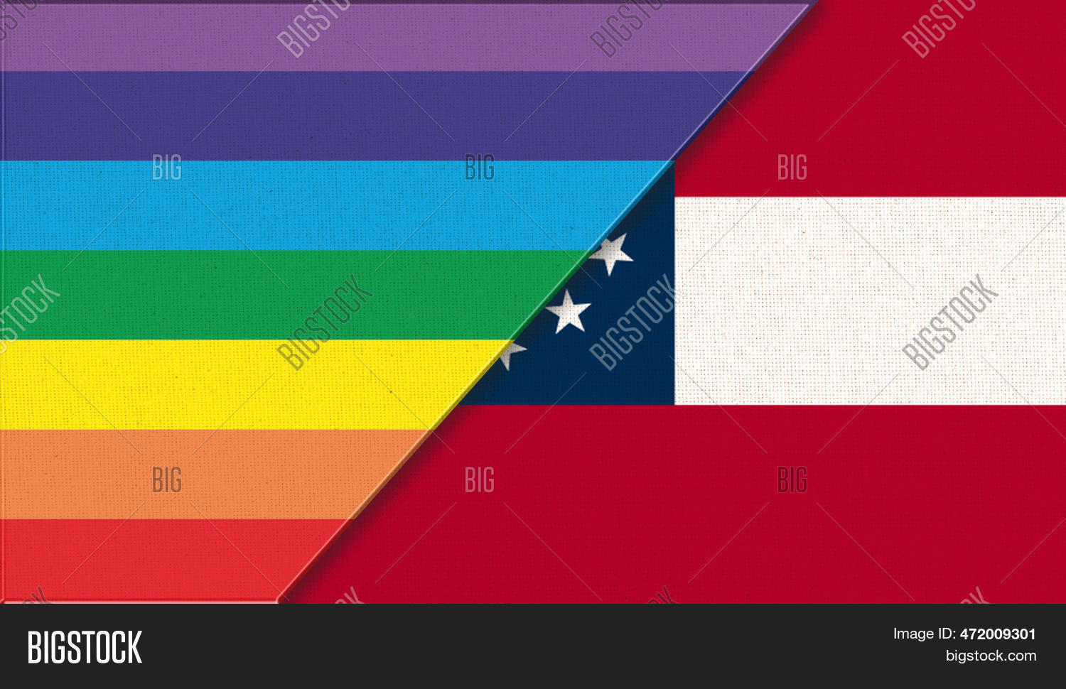 Flags Georgia Lgbt. Image & Photo (Free Trial) | Bigstock
