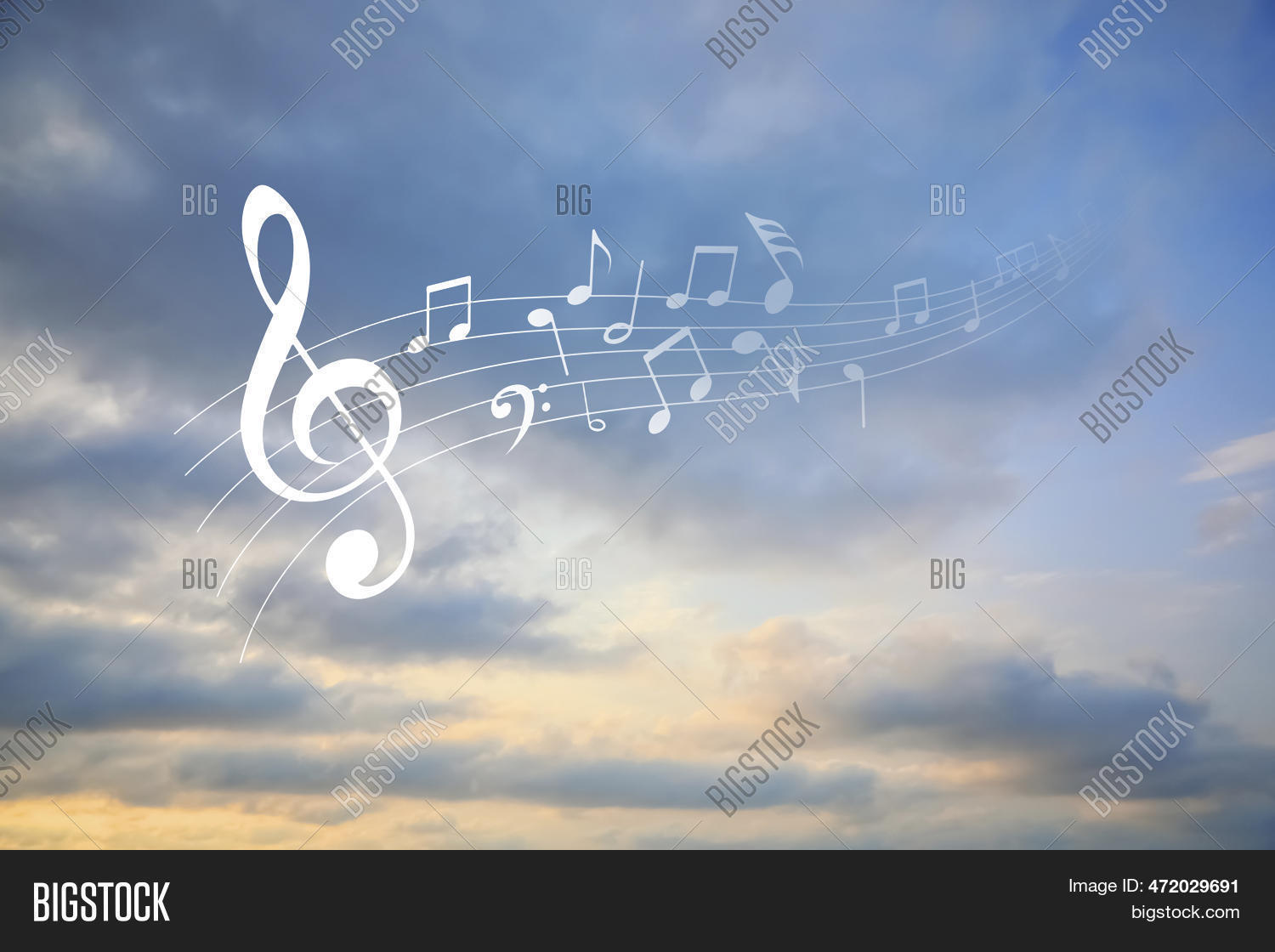 Staff Treble Clef Image & Photo (Free Trial) | Bigstock