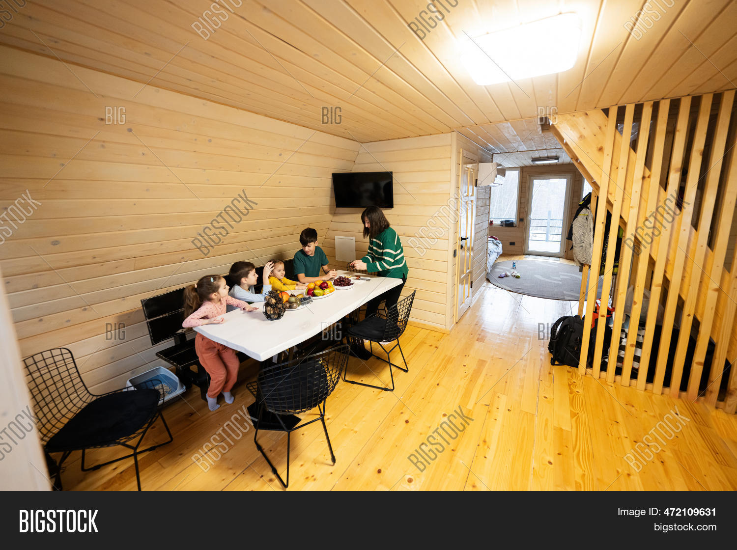 Mother Four Children Image & Photo (Free Trial) | Bigstock