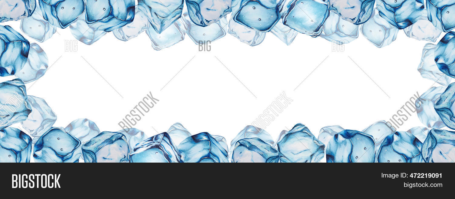 Watercolor Frame Ice Image & Photo (Free Trial) | Bigstock