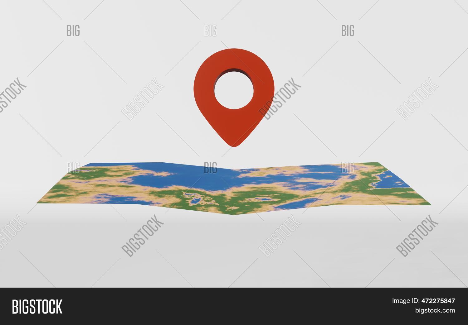 Map Geolocation Pin Image & Photo (Free Trial) | Bigstock