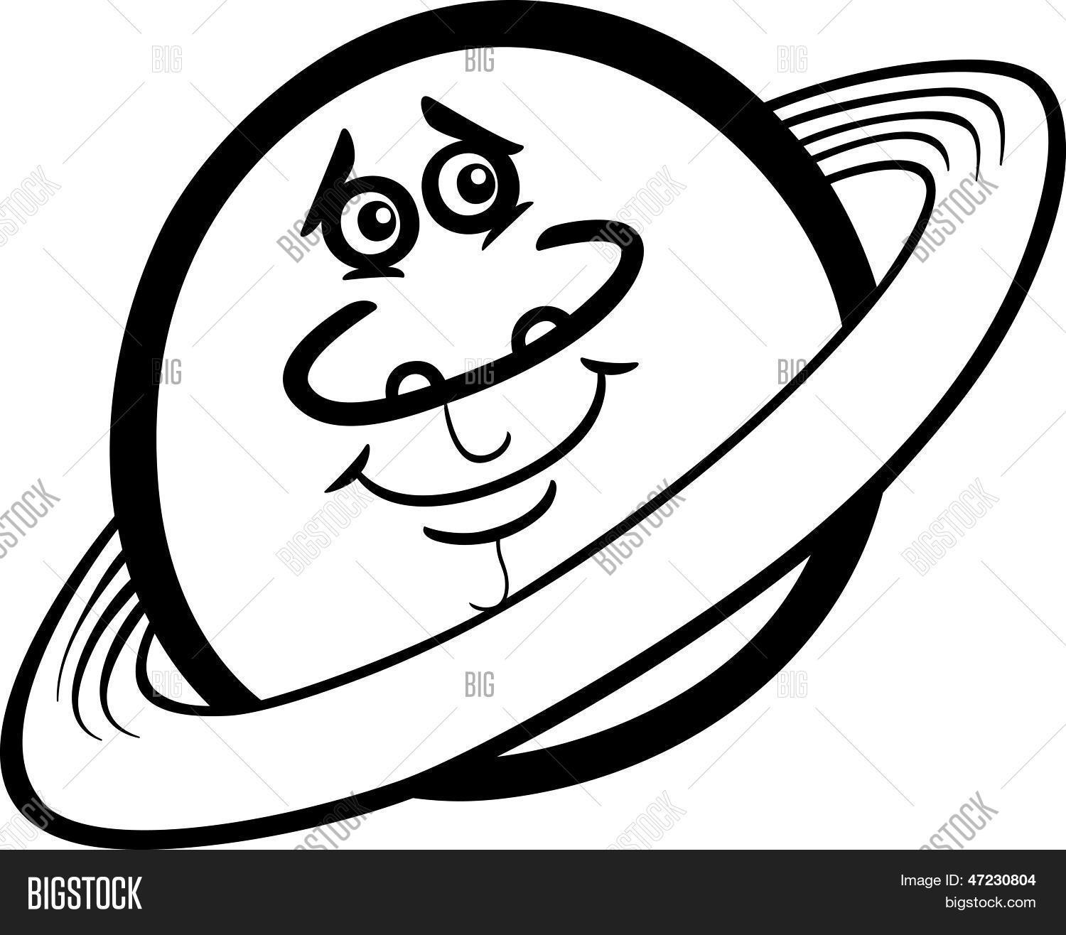 Saturn Planet Cartoon Vector & Photo (Free Trial) | Bigstock