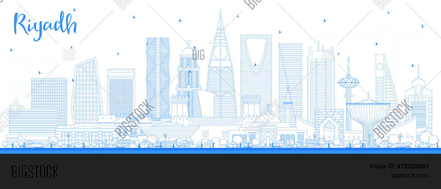 Outline Riyadh Saudi Vector & Photo (Free Trial) | Bigstock