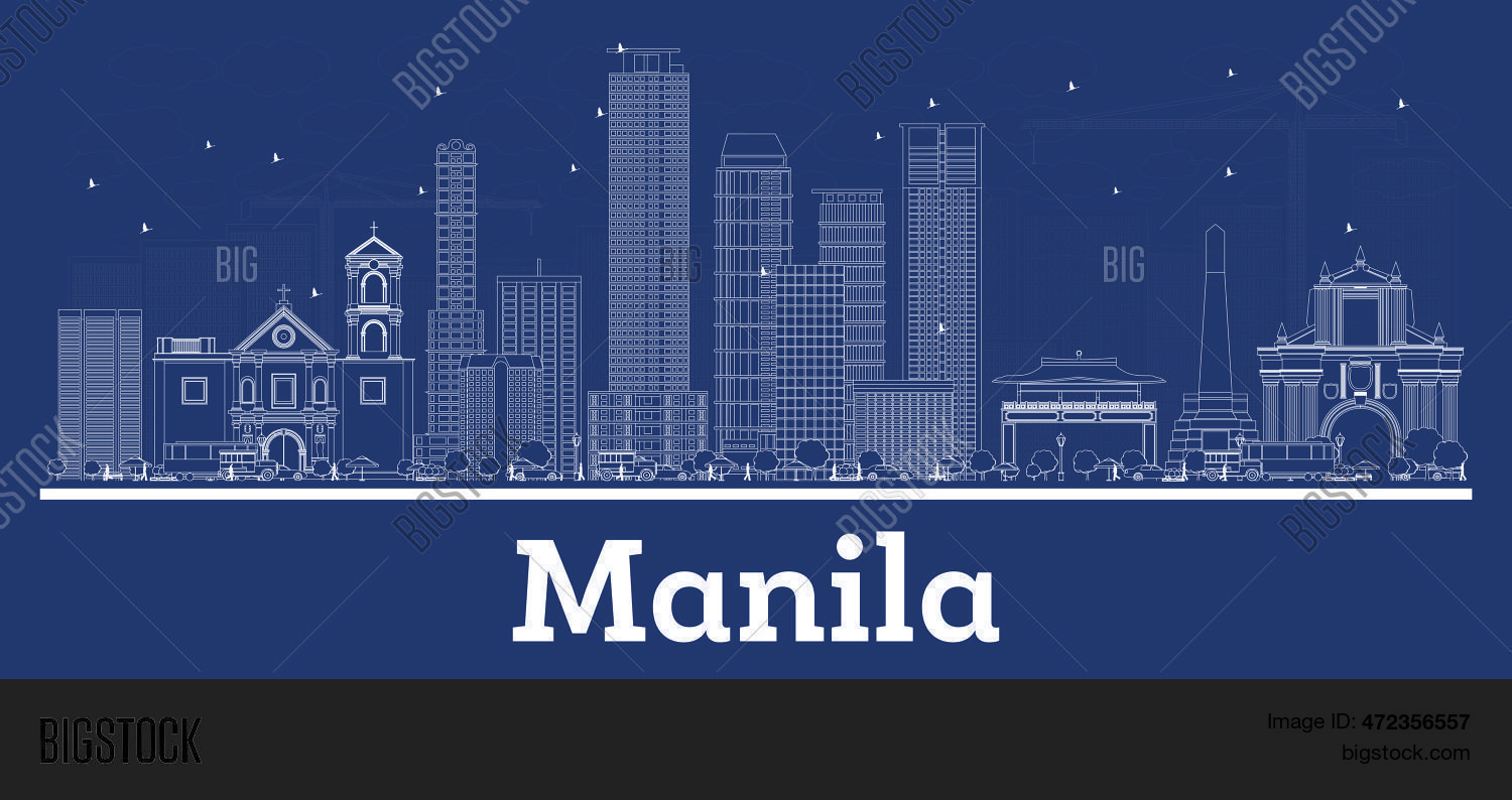 Outline Manila Vector & Photo (Free Trial) | Bigstock