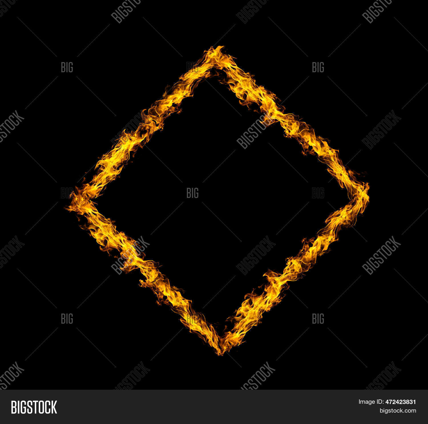 Square. Flame Heat Image & Photo (Free Trial) | Bigstock
