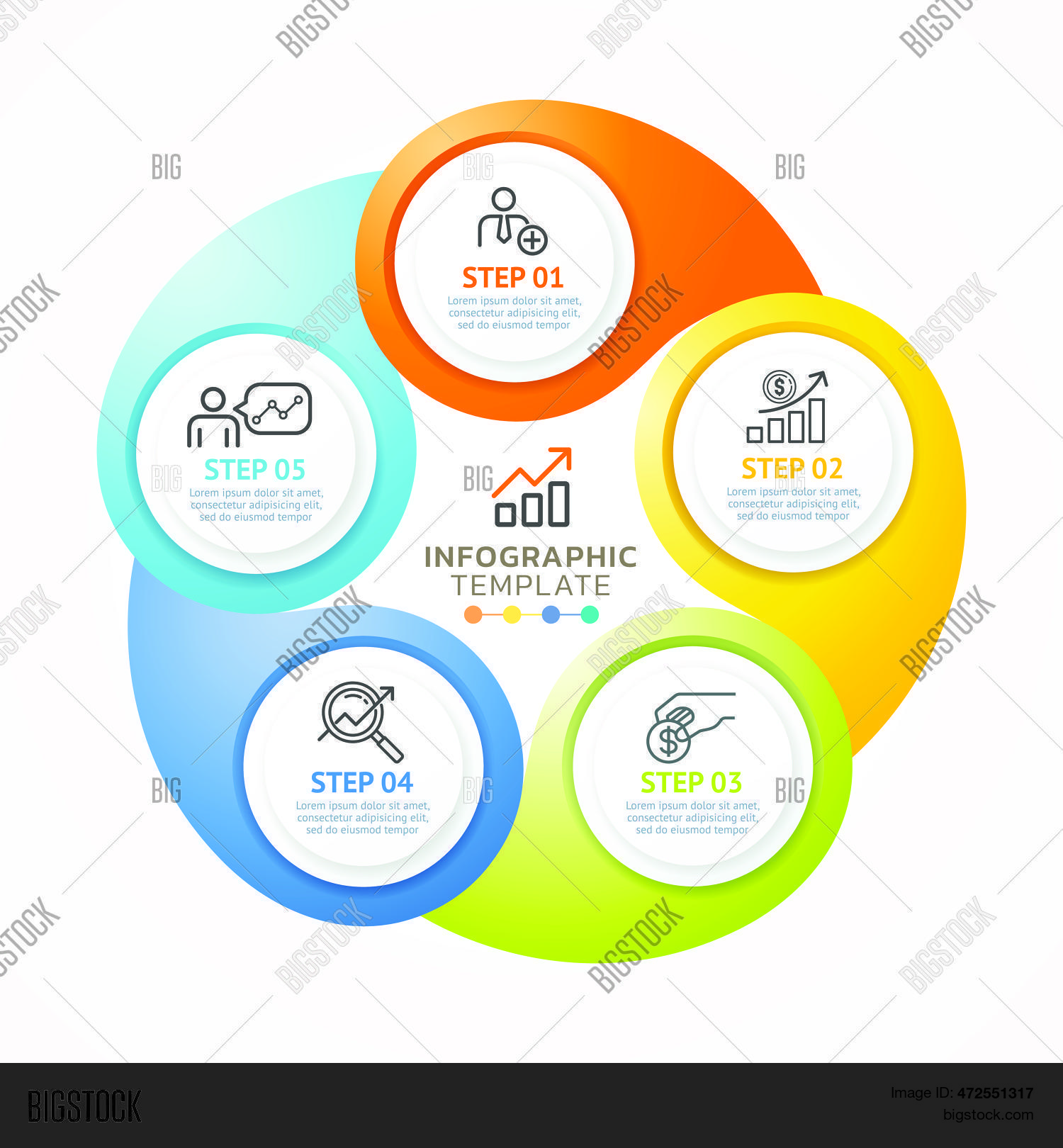 Infographic Circle Vector & Photo (Free Trial) | Bigstock