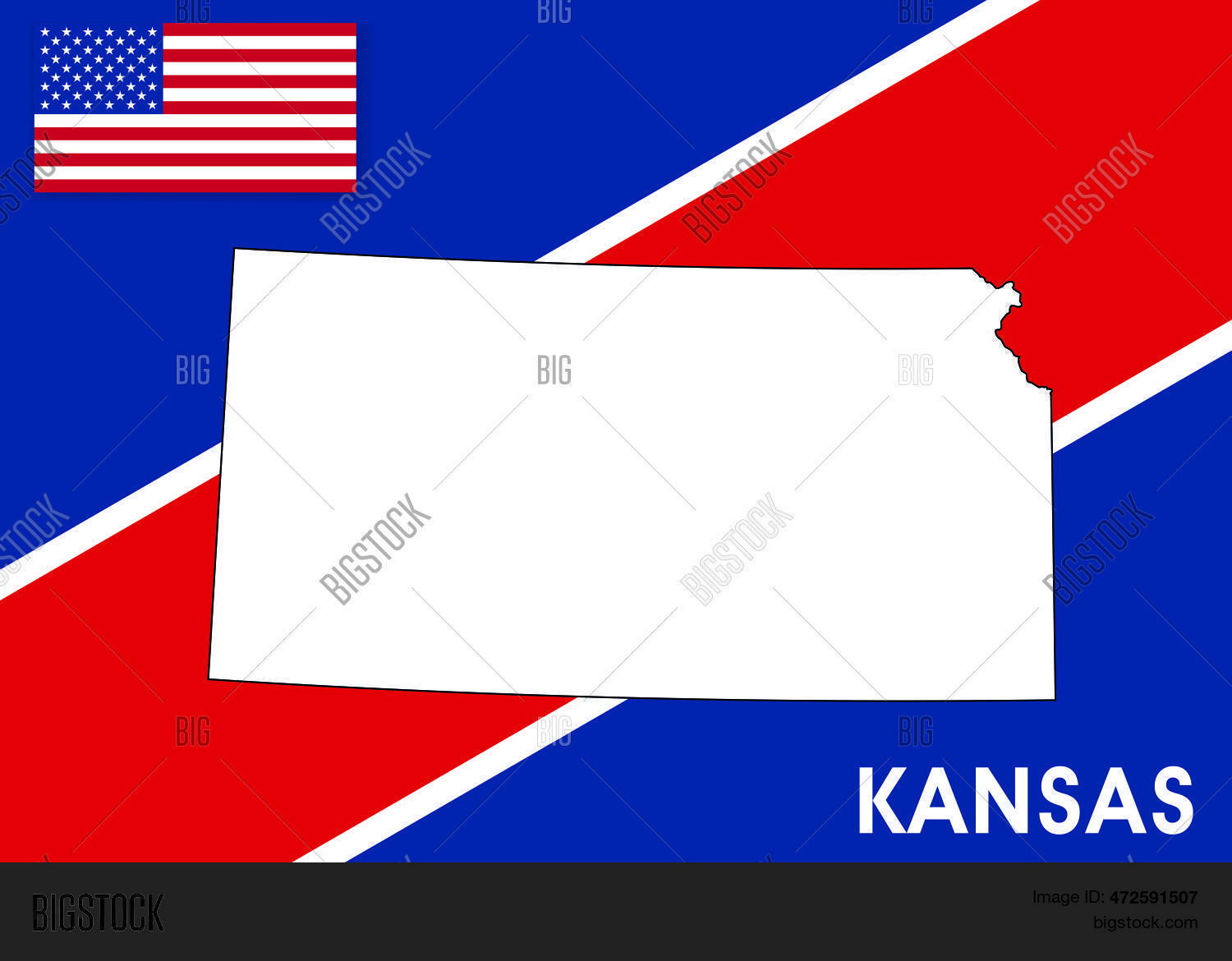 Kansas - Usa, United Vector & Photo (Free Trial) | Bigstock